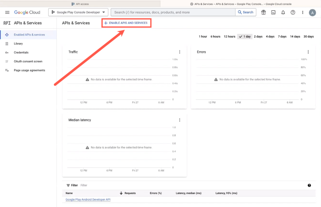 Linking your Google Play Developer Console - Appbot Support