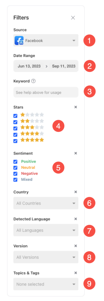 How to use the Reviews page - Appbot